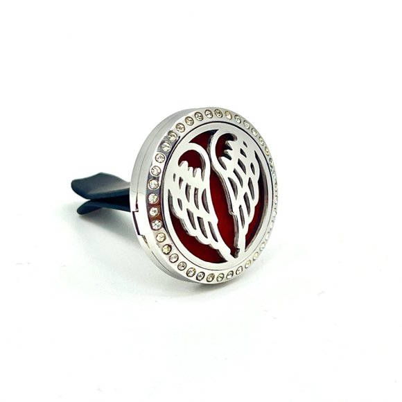 Shop of Closets | Other | Angel Wings With Crystals Essential Oil Car ...